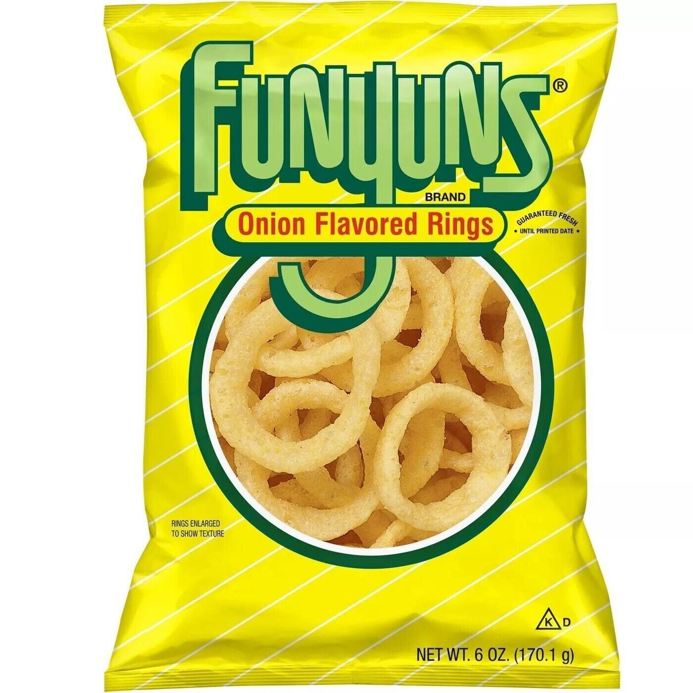 Frito Lay, Funyuns, Original Onion Flavored Rings, 6oz Bag (Pack of 1)