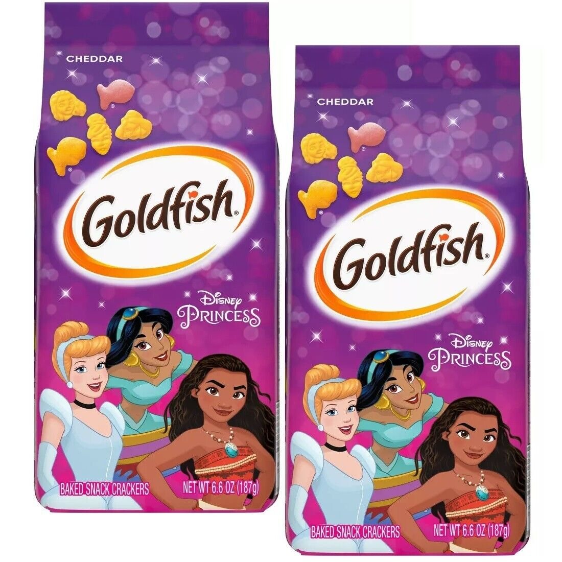 Pepperidge Farm Goldfish DISNEY PRINCESS Cheddar Crackers 6.6Oz LIMITED ...