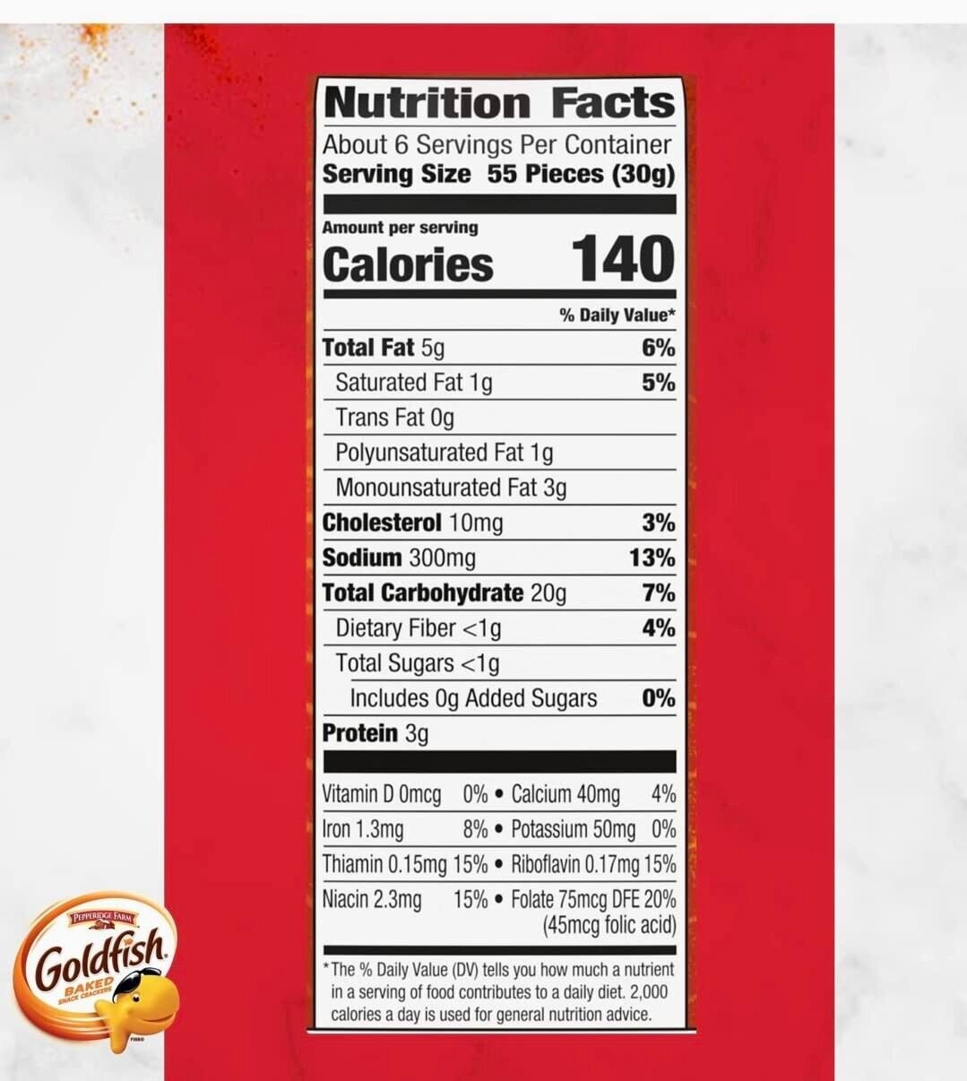 Goldfish FRANKS RED HOT Baked Snack Crackers Pepperidge 2 Redhot 6.6oz ...