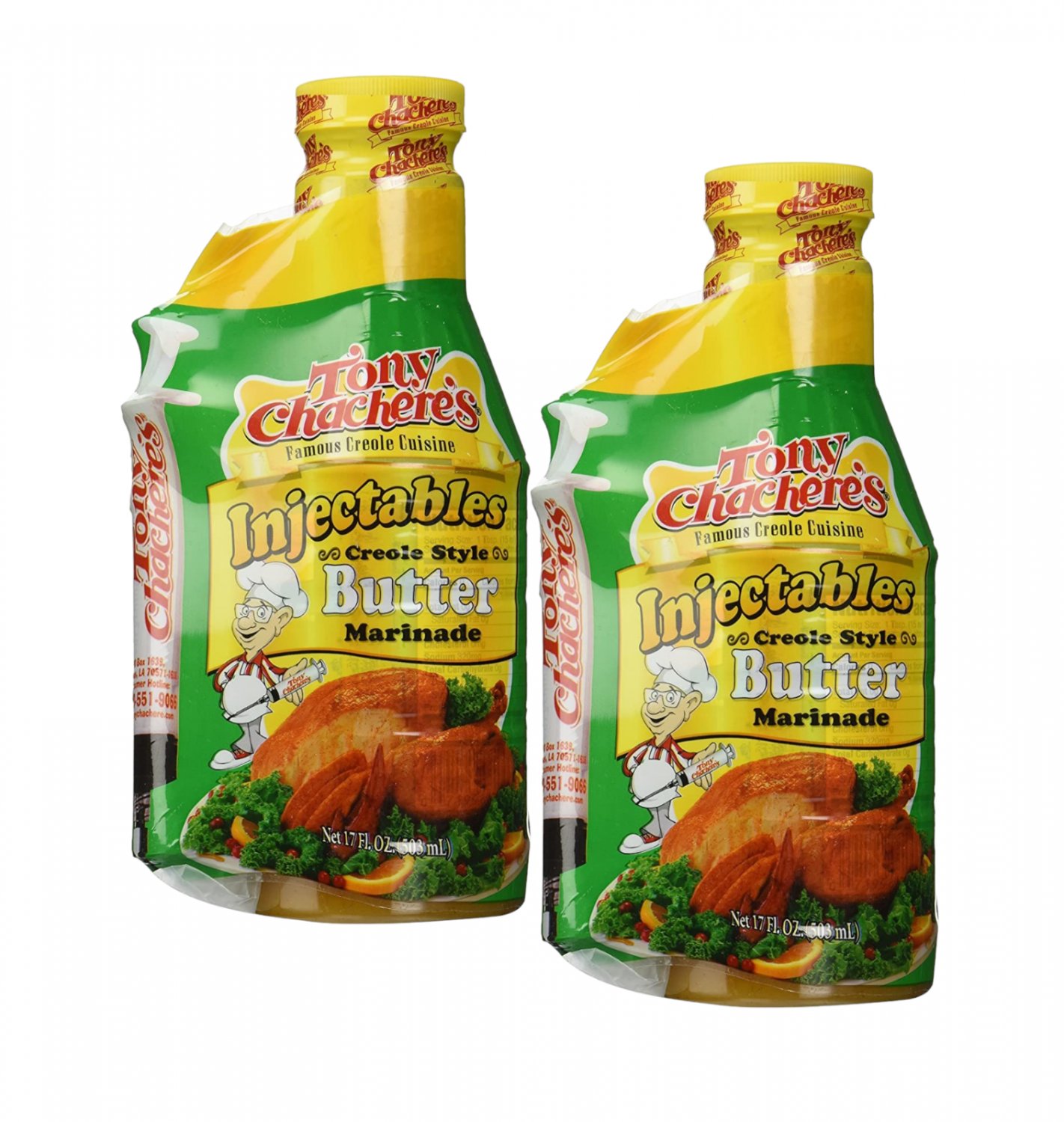 Tony Chachere's Creole Style BUTTER Protein MARINADE Injector Kit 17oz ...