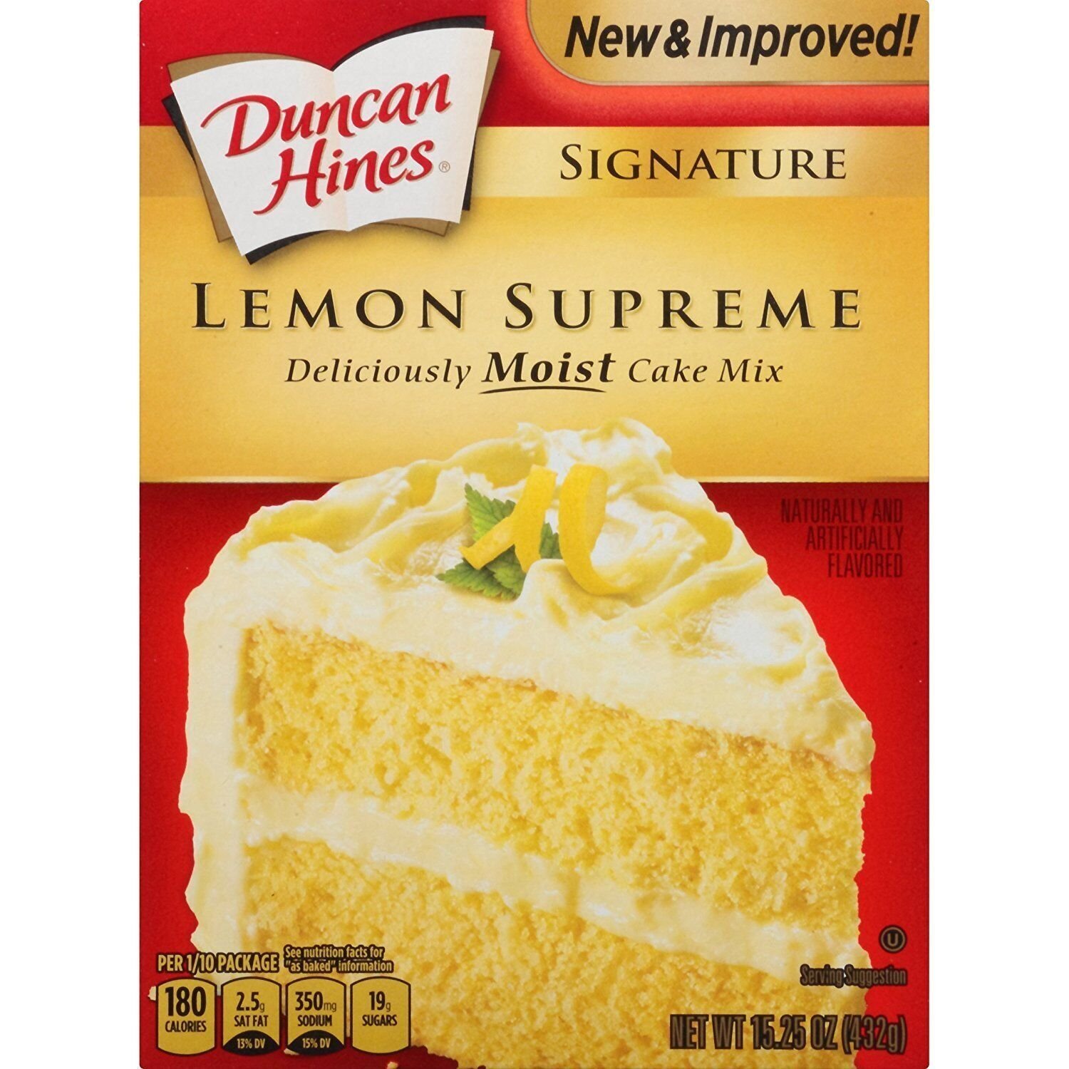 Duncan Hines Signature Lemon Supreme Cake Mix 15.25oz (pack of 1)