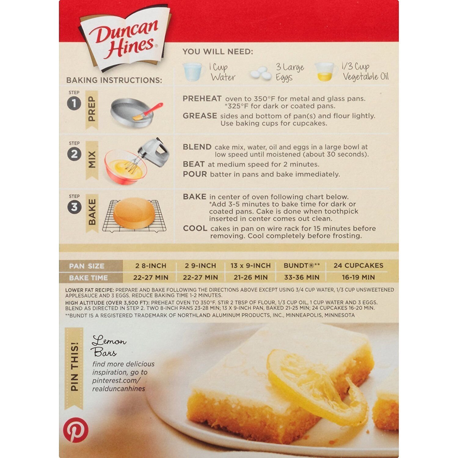 Duncan Hines Signature Lemon Supreme Cake Mix 15.25oz (pack of 1)