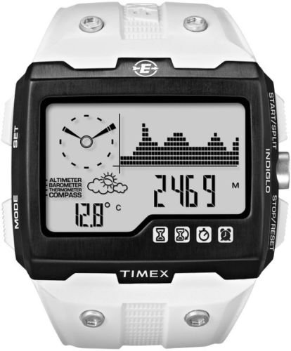 Timex Expedition WS4 Watch T49659 White/Black Altimeter Compass Barometer