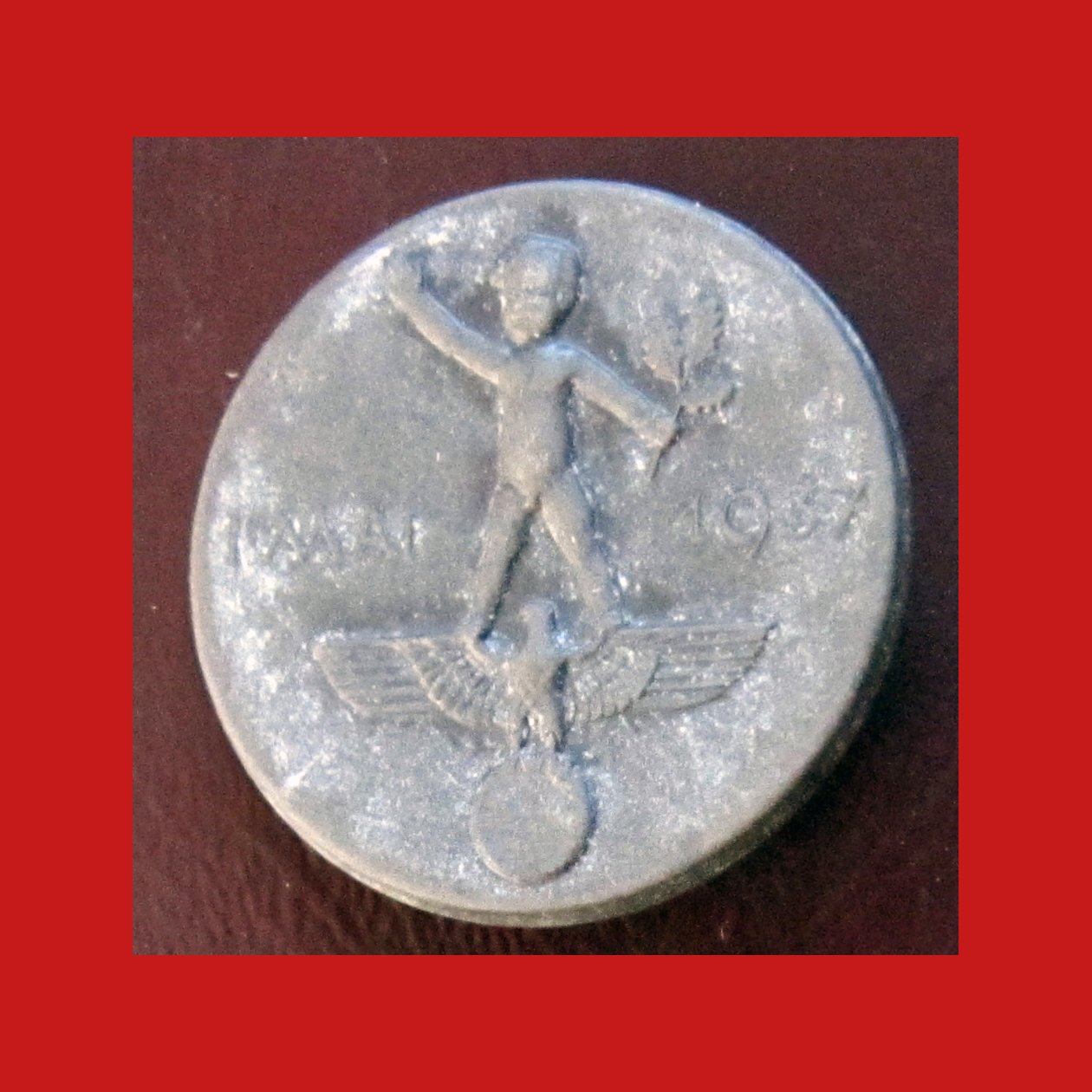 WWII German Tinnie - 1 MAI 1937 Tinnie. 400-1mai37