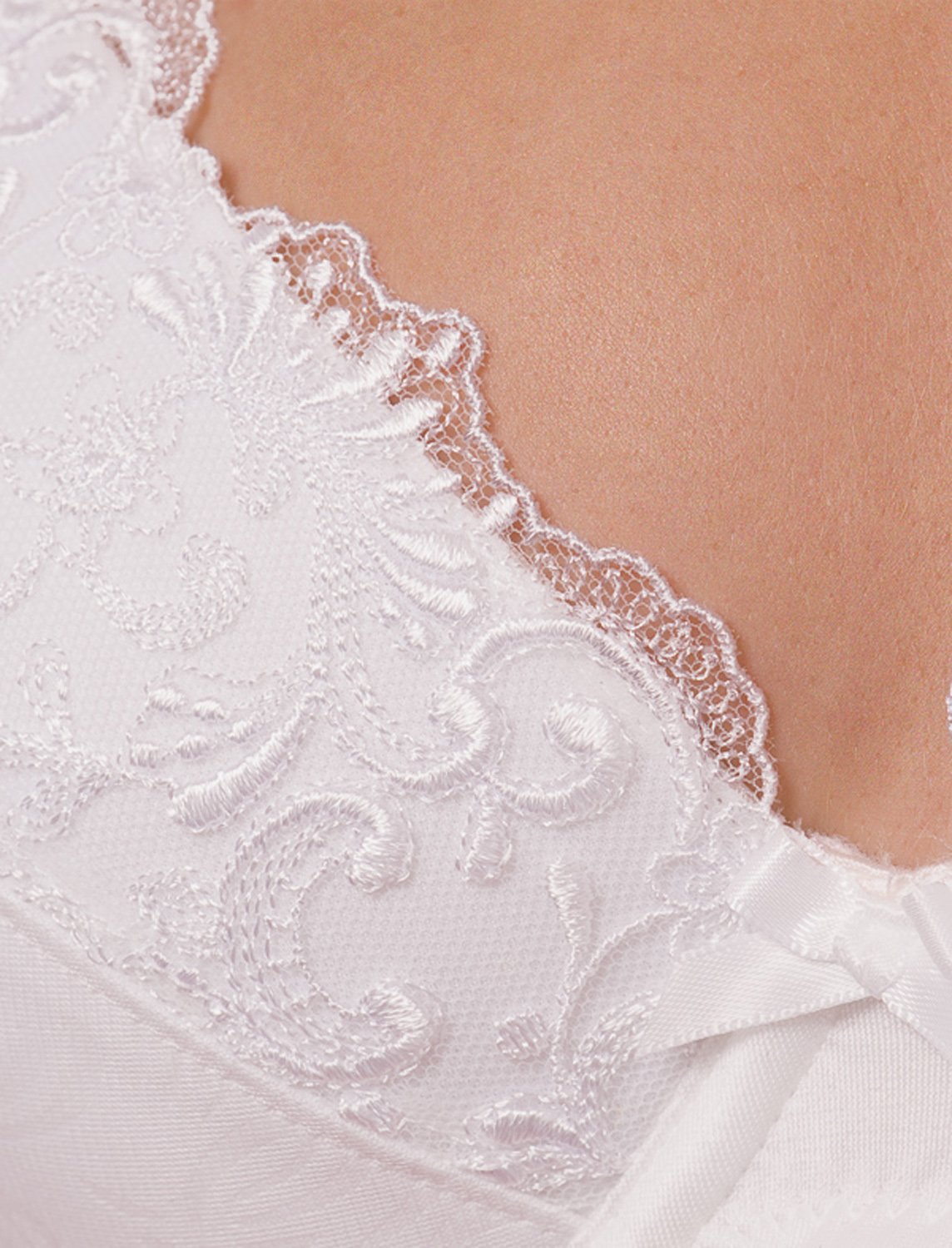 Roberta white lace push-up bra 40C