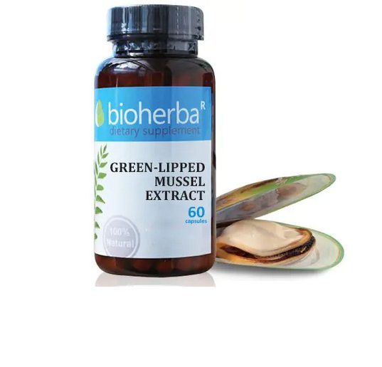 Green-lipped mussel 960mg extract for joints, Bioherba, 60 capsules