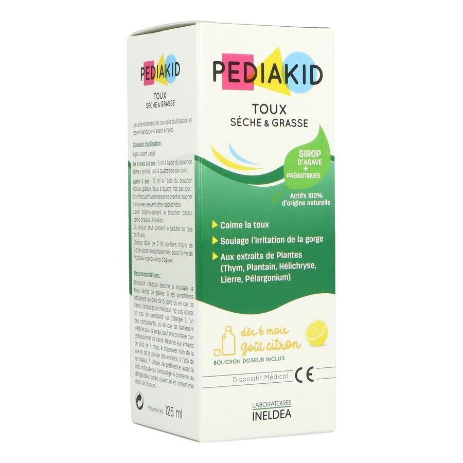 Pediakid Toux Syrup for children with dry and wet cough 125 ml