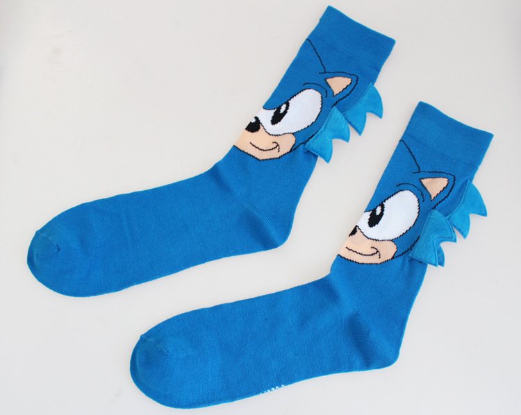Kawaii Clothing Hedgehog Blue Cartoon Animal Japan Sonic Socks WH333