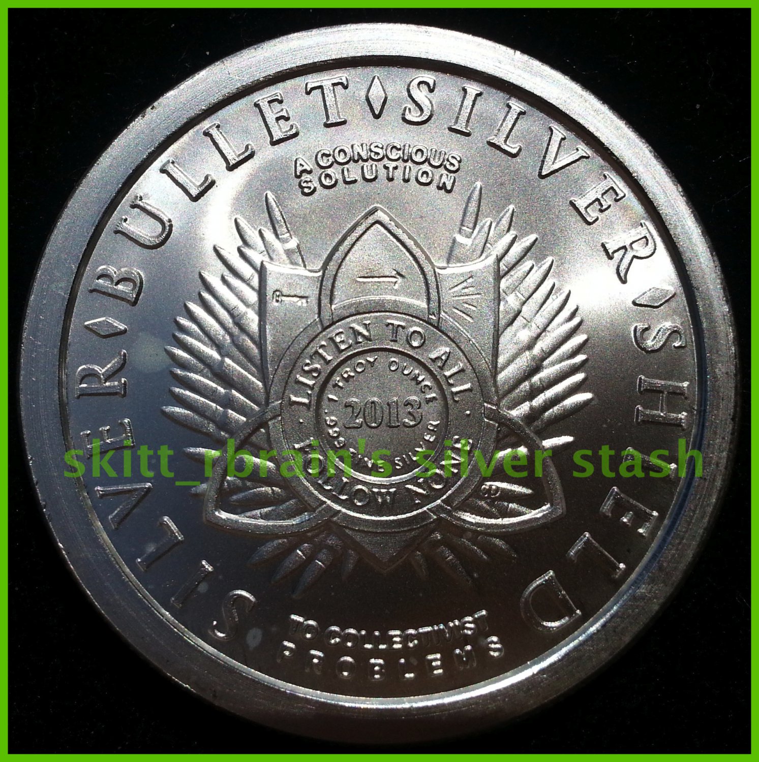 AG-47 2nd Amendment OOP Silver Bullet Silver Shield 1oz .999 pure ...