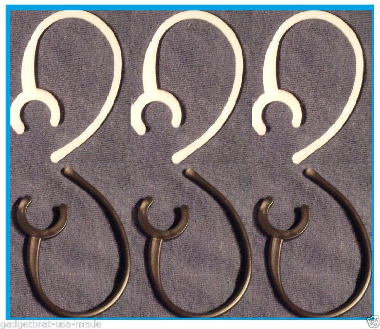 6 B/W LG HBM 230 235 255 260 280 EAR HOOK CLIP LOOP REPLACEMENT FOR BLUETOOTH