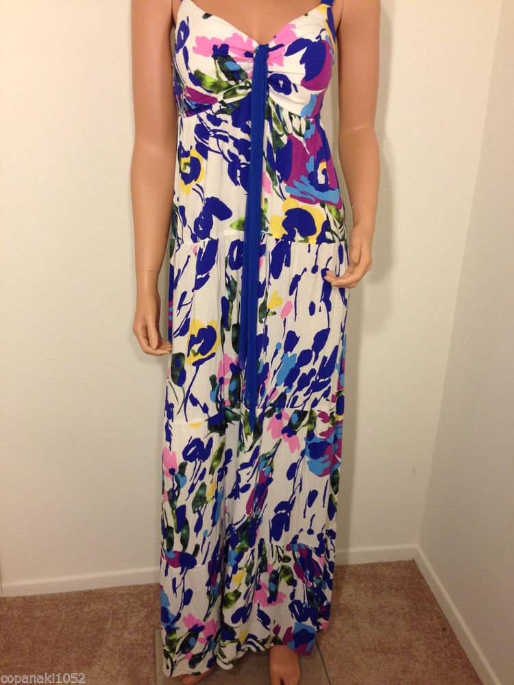 ASOS LIPSY Floral Maxi Dress long paisley hippie hobo gypsy bohemian SMALL