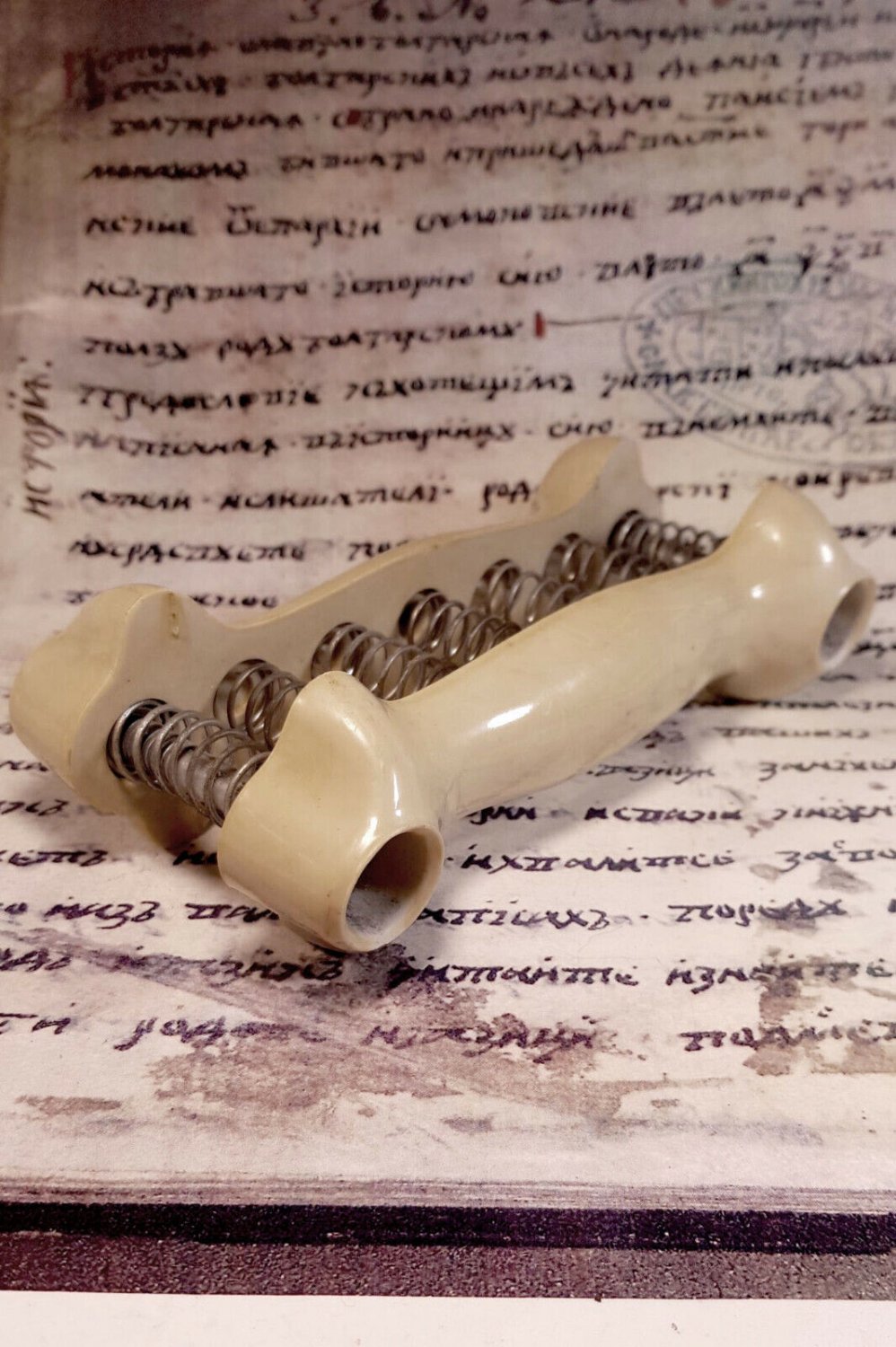 RARE Vintage Hand Grip Exercise Fitness Gear - Spring Loaded Handle ...