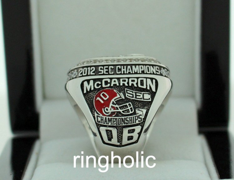 2012 Alabama Crimson Tide NCAA SEC National Championship Rings Ring