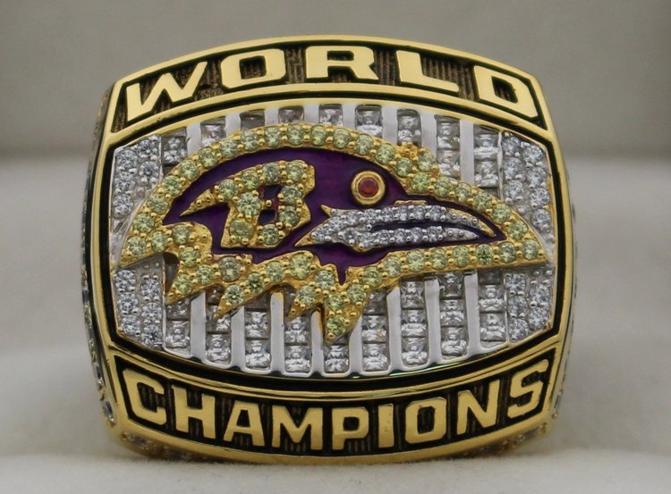 2000 Baltimore Ravens NFL Super Bowl Championship Rings Ring