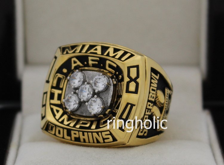 1984 Miami Dolphins AFC American Football Conference Championship Rings ...