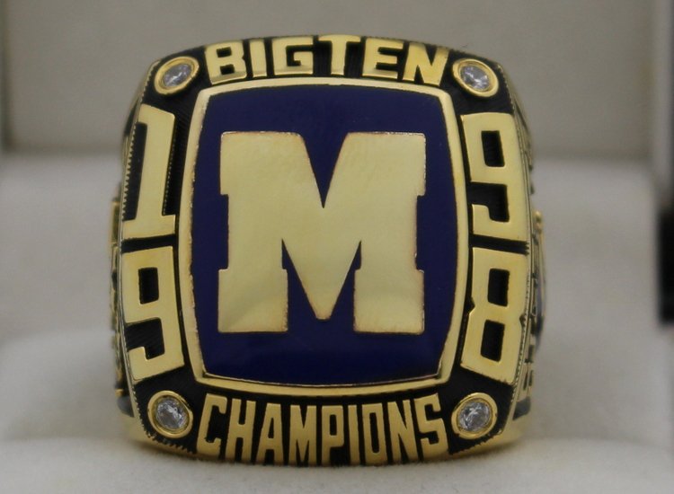 1998 Michigan Wolverines NCAA Big Ten National Championship Rings Ring