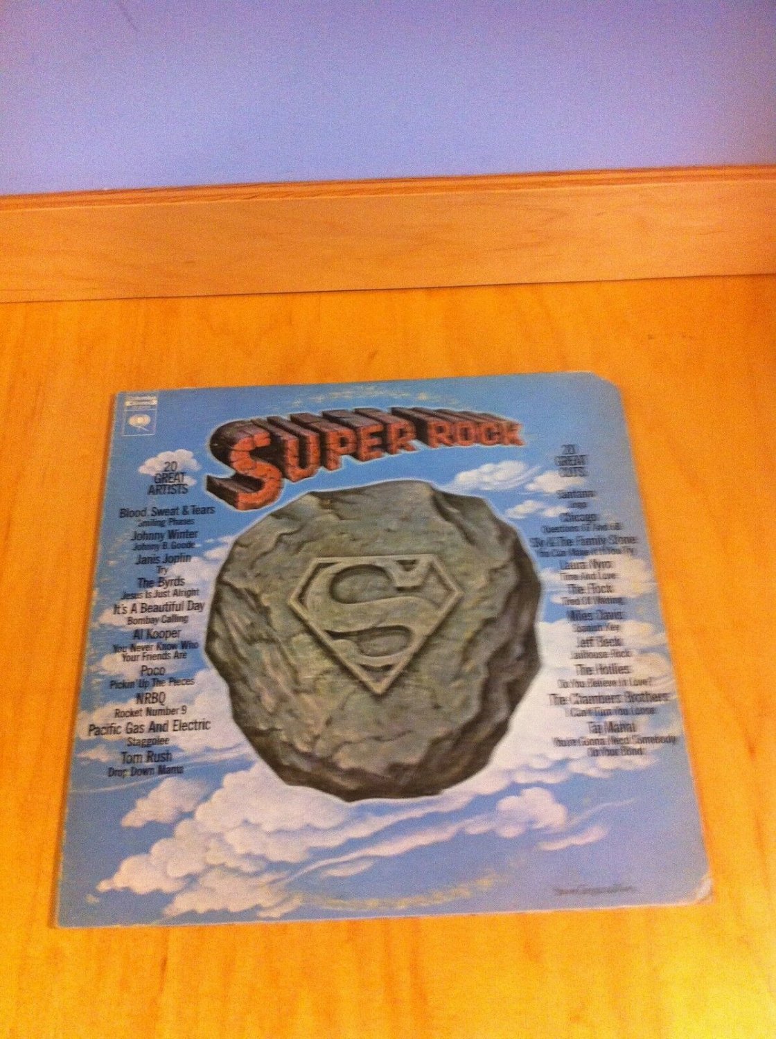 SUPER ROCK - 20 GREAT ARTISTS - 20 GREAT CUTS LP~Vinyl VG+