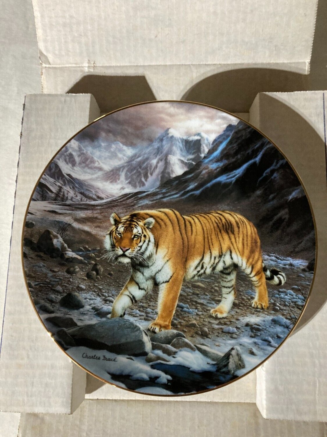 The World's Most Magnificent Cats/Siberian Tiger Plate, W.S. George~New