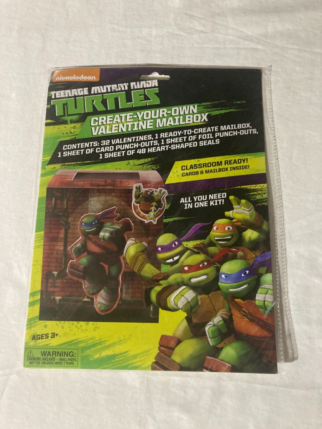 TMNT Teenage Mutant Ninja Turtles Create Your Own Valentine Mailbox and ...