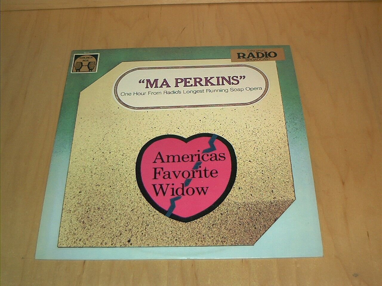 MA PERKINS Americas Favorite Widow Vinyl 33 LP Radio Broadcast ~Vinyl NM-