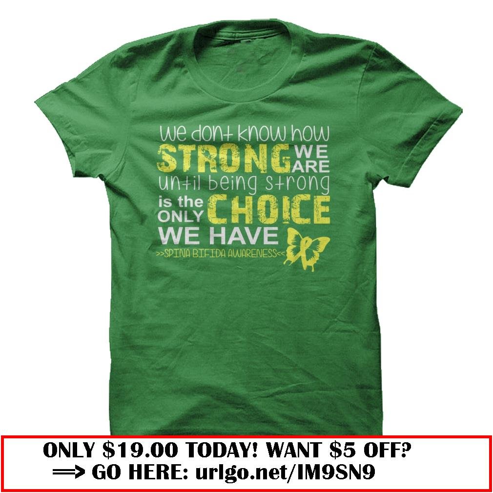 spina bifida strong awareness tee