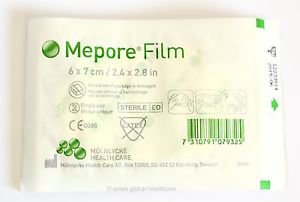 MEPORE FILM 6CM X 7CM ONE STERILE TRANSPARENT DRESSING