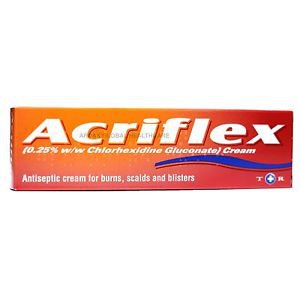 ACRIFLEX ANTISEPTIC CREAM FOR BURNS SCALDS BLISTERS SCRATCHES CUTS 30G