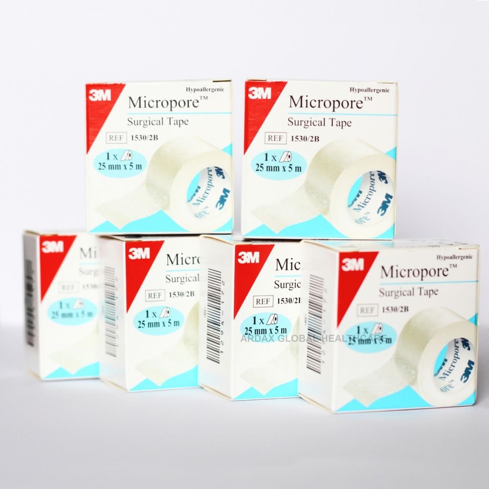 MICROPORE TAPE 2 5CM X 5M GENUINE 3M BRAND X 6 ROLLS micropore-tape-2-5cm-x-5m-genuine-3m-brand-x-6-rolls