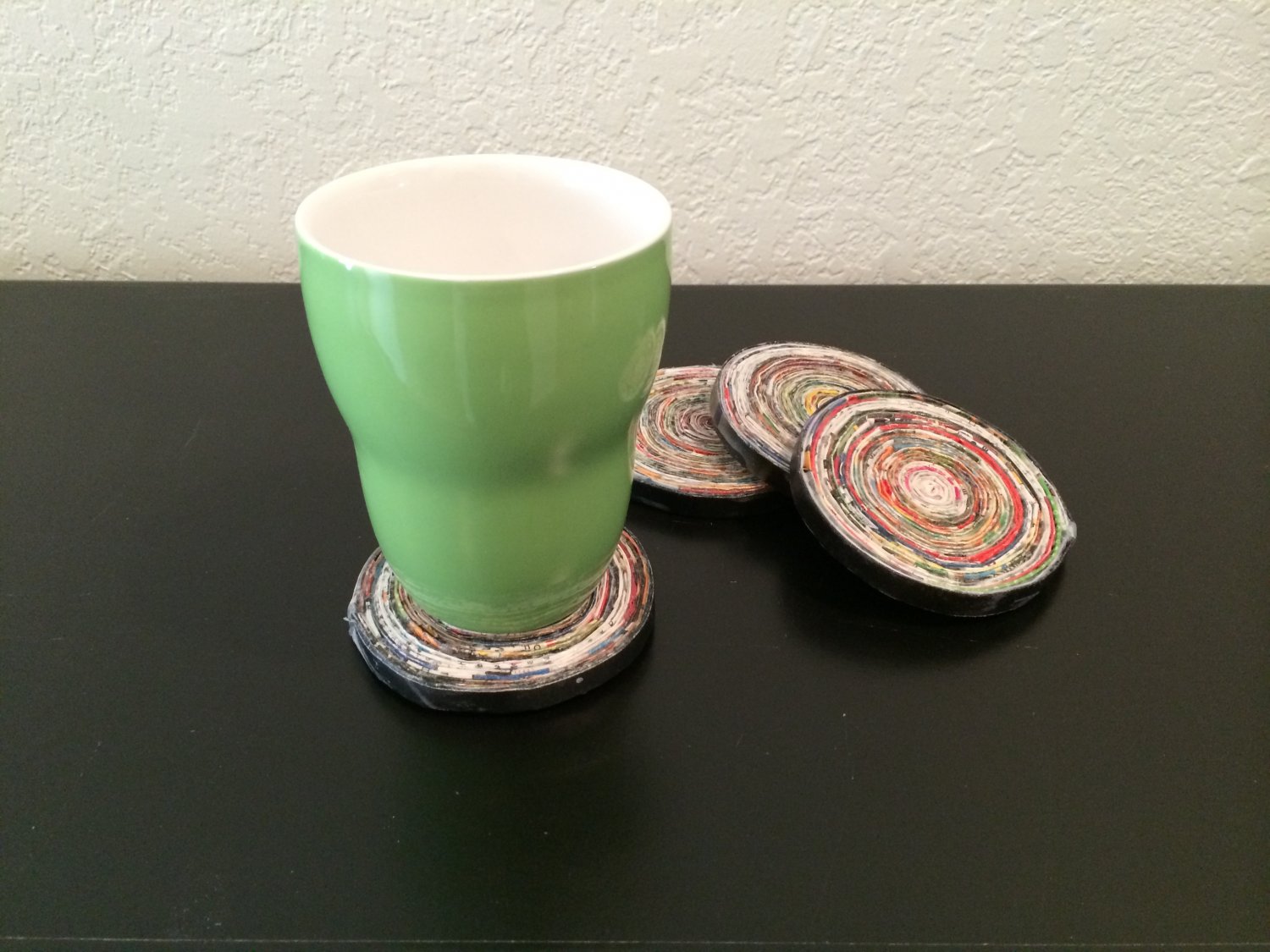 Upcycled Magazine Coasters