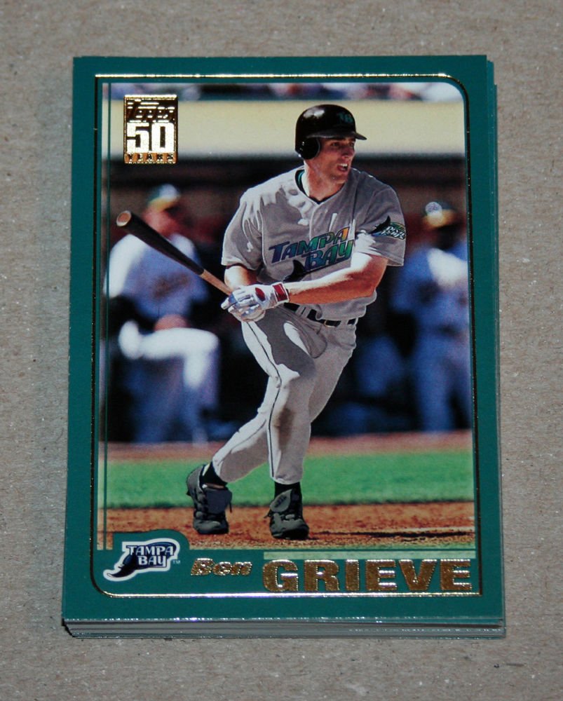 2001 TOPPS BASEBALL - Tampa Bay Devil Rays Team Set (Series 1 & 2)