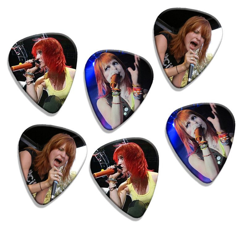 Paramore Hayley Williams 6 Loose Playable Guitar Pick Plectrum Licensed ...