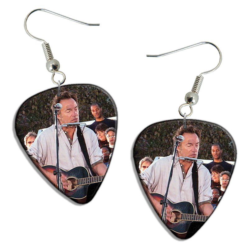 Bruce Springsteen Guitar Pick Plectrum Playable Earrings Licensed Live ...