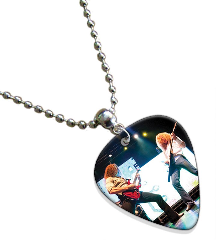 Megadeth Dave Mustaine Guitar Pick Plectrum Chain Playable Necklace ...