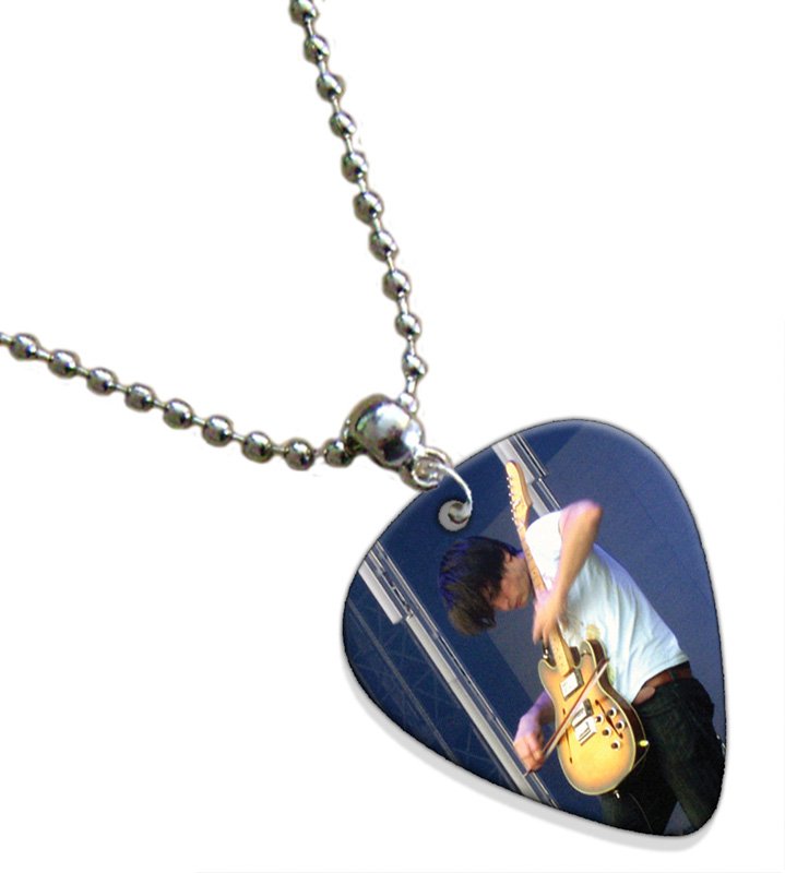 Radiohead Thom Yorke Guitar Pick Plectrum Chain Playable Necklace ...
