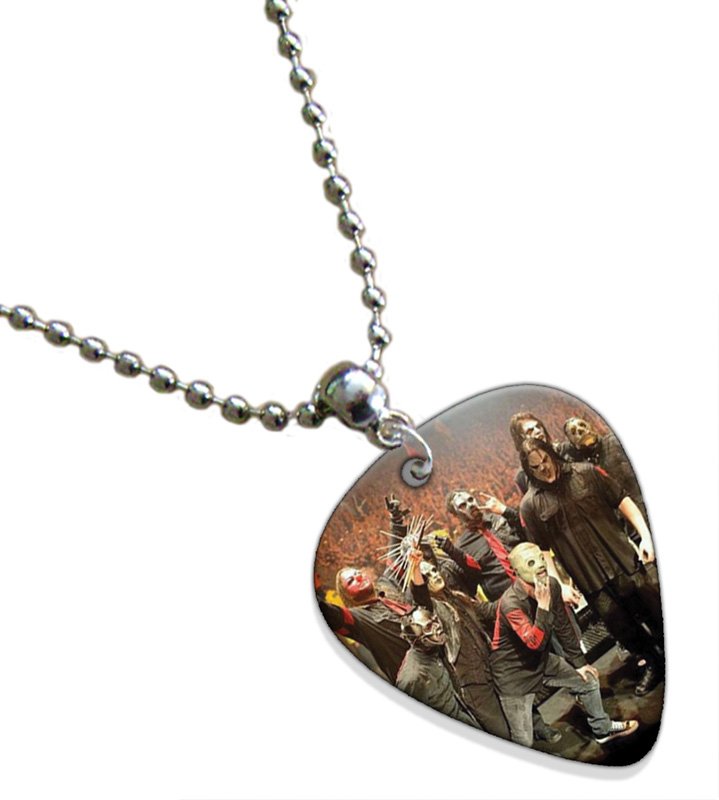 Slipknot Guitar Pick Plectrum Chain Playable Necklace Licensed Live ...