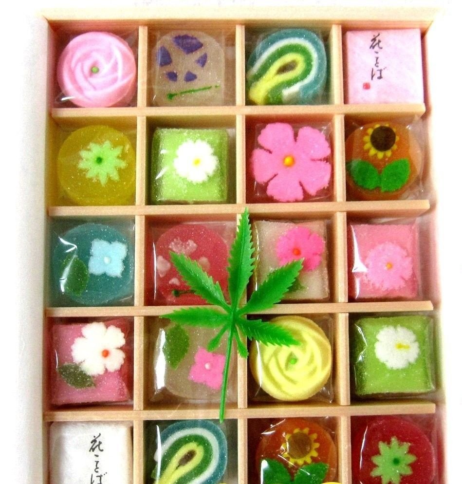 KYOGASHI Kyoto Traditional Japanese Sweets "Flower Garden" Jelly Candy Cake