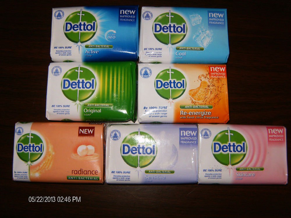 DETTOL BAR SOAP - (Choose Your Scent) - 2 BIG BARS -(100 GRAMS).