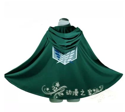 Attack on Titan Scout Regiment Mikasa Ackerman Cloak Cosplay Costume