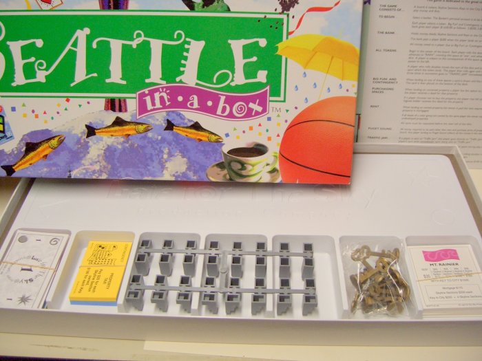 Seattle In A Box - Like Seattle-Opoly Monopoly Style Board Game