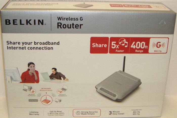 Belkin Wireless G router in Box ver. 6002