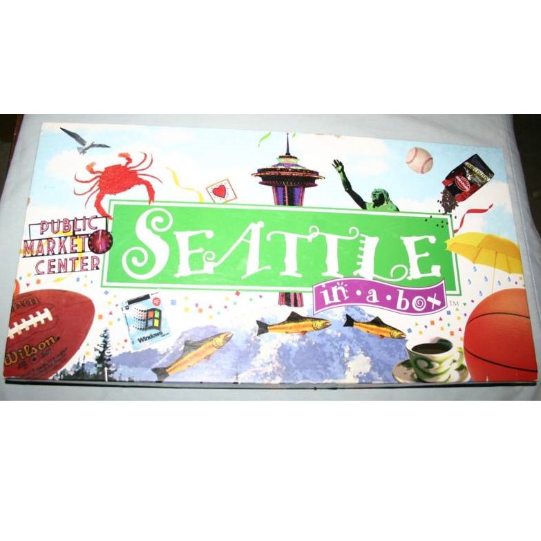 Seattle In A Box - Like Seattle-Opoly Monopoly Style Board Game