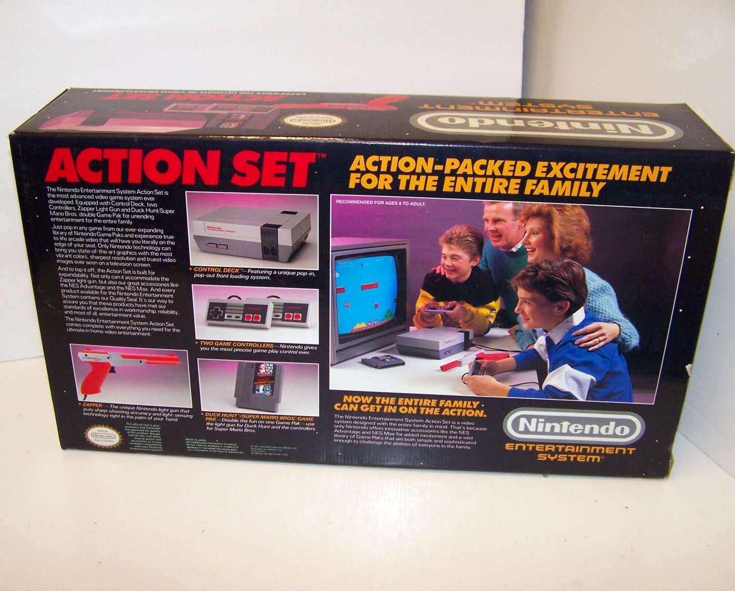 Original Nintendo NES entertainment system Complete Action Set in box ...