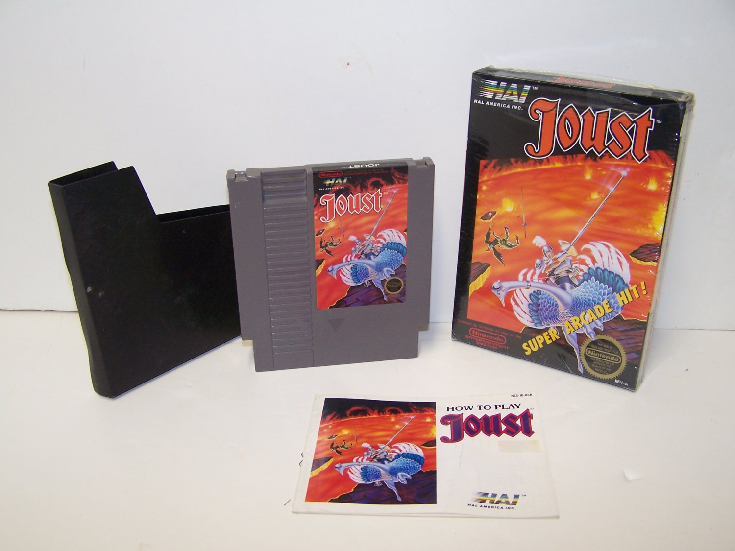 Joust Original Nintendo Nes Game Cartridge with Box and Instructions