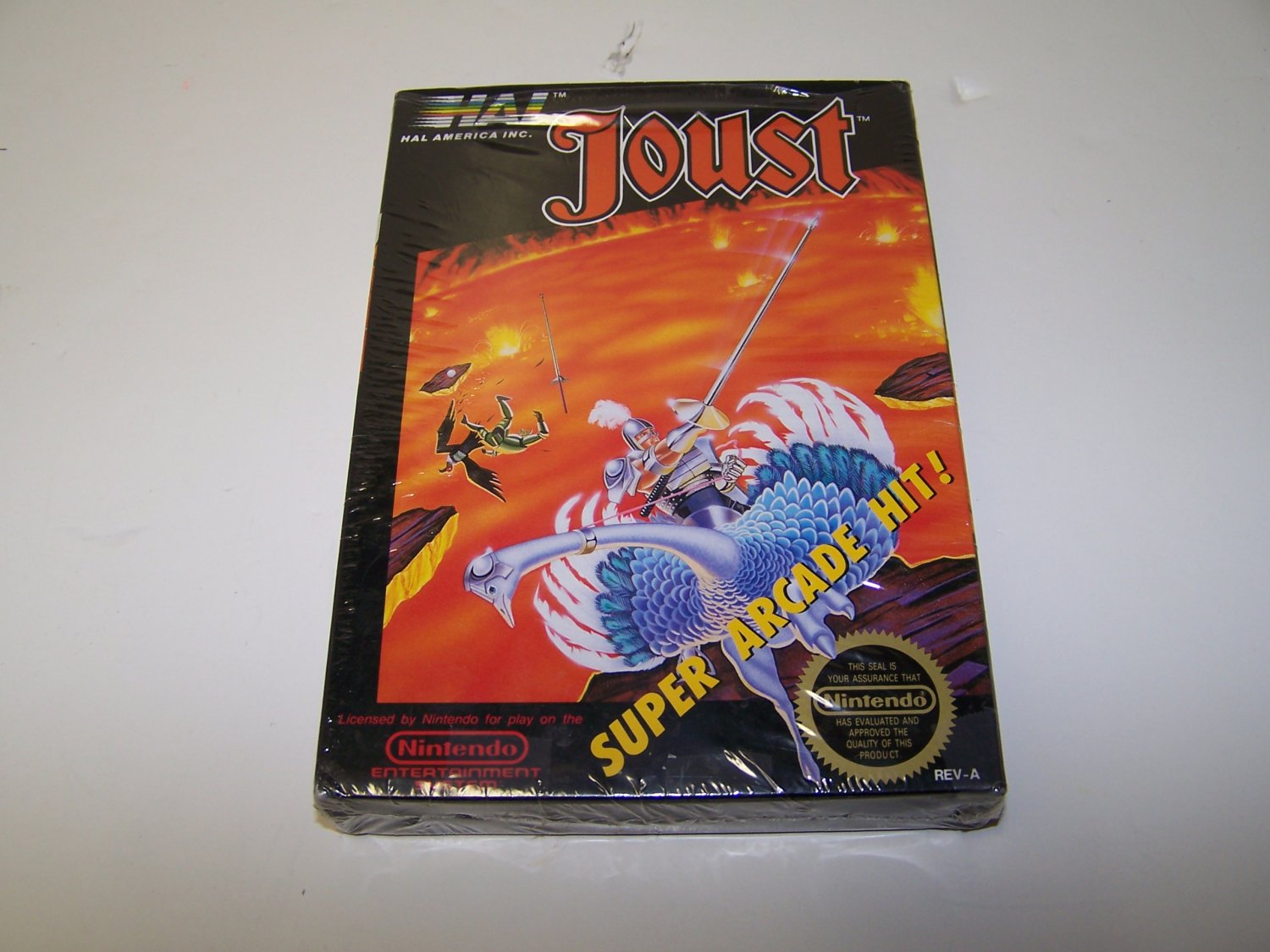 Joust Original Nintendo Nes Game Cartridge with Box and Instructions