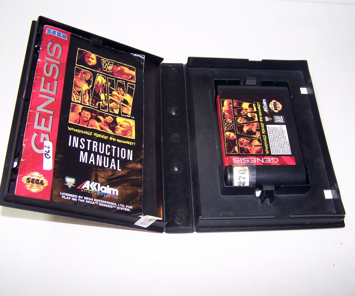 WWF Raw Sega Genesis Game