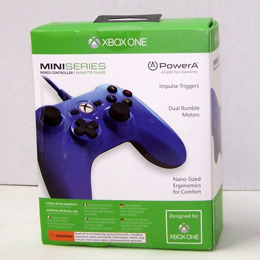 Xbox One Mini Series Wired Controller (Xbox One), Blue