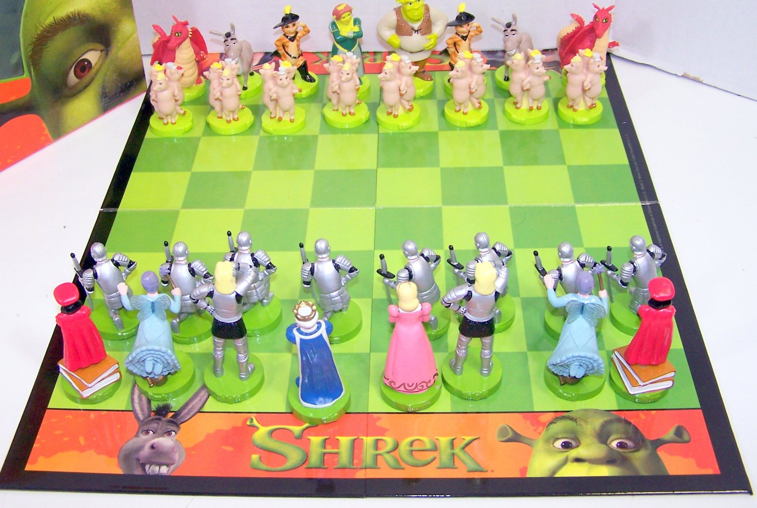 Shrek Chess set hand-painted chess pieces