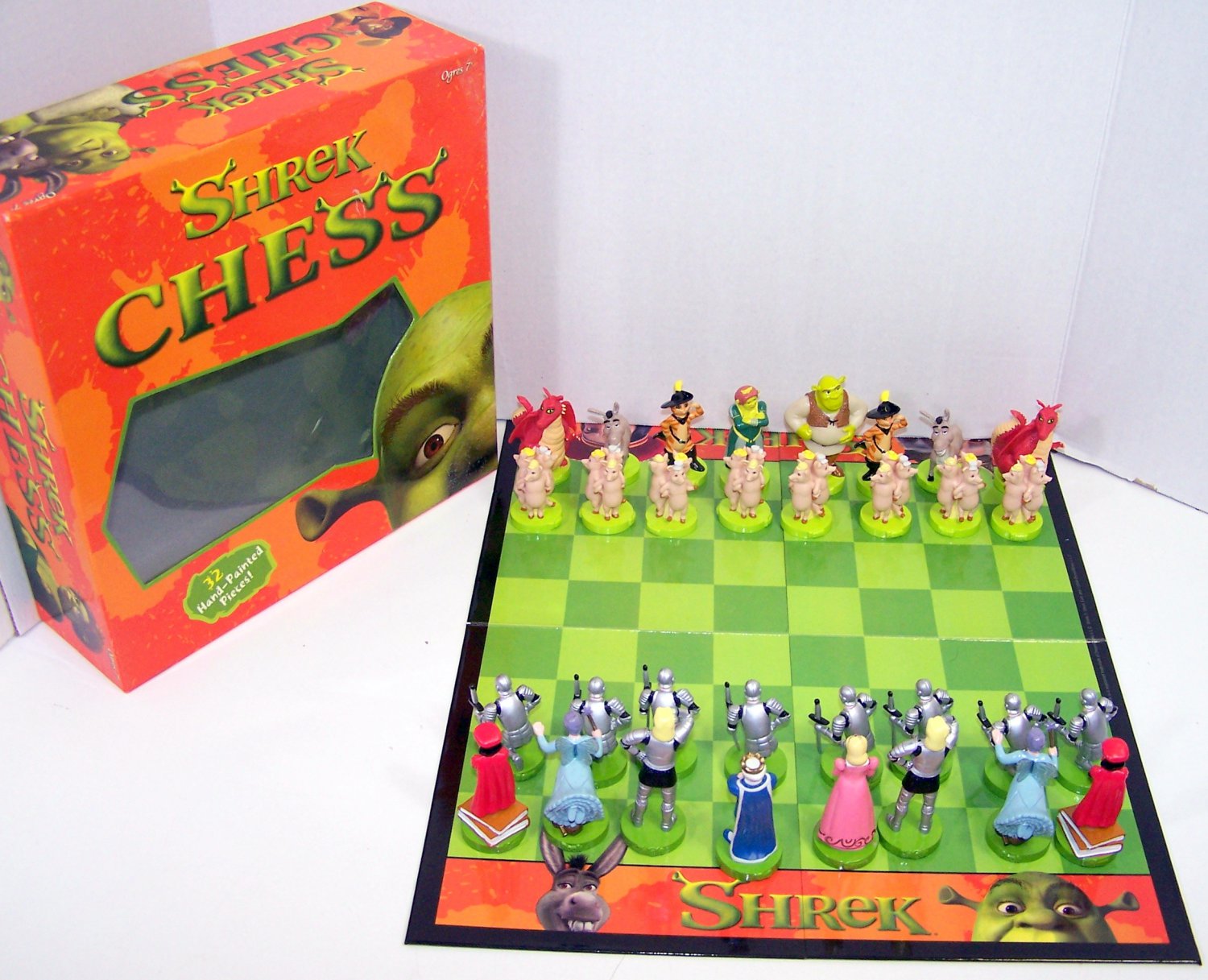 Shrek Chess set hand-painted chess pieces