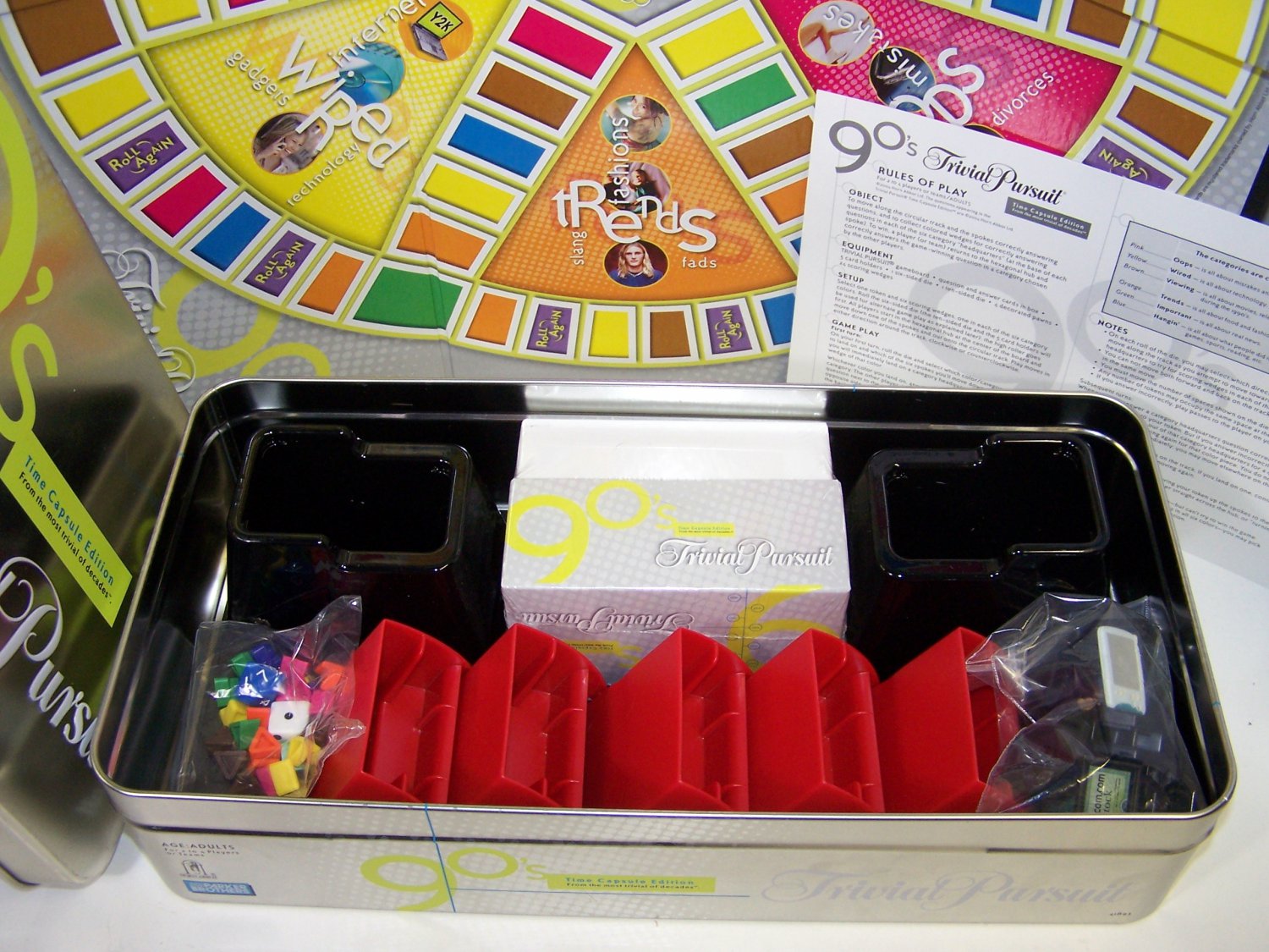 90s TRIVIAL PURSUIT Time Capsule Collectors Edition 1990's Kurt Cobain