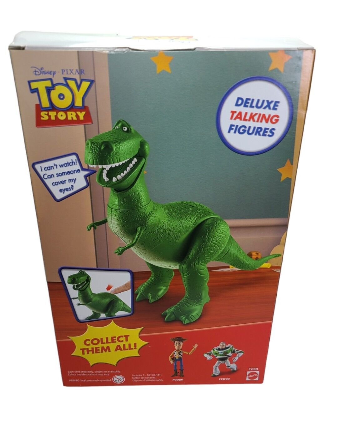 New 7.5" TALKING REX Toy Story DELUXE TALKING FIGURE 20+ Phrases Tested ...